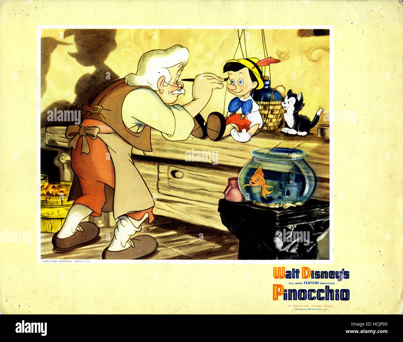 PINOCCHIO, from left, Geppetto, Pinocchio, 1940, ©Walt Disney/courtesy ...
