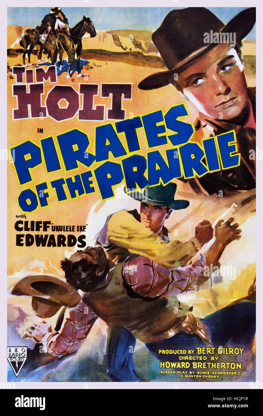 PIRATES OF THE PRAIRIE, US poster art, Tim Holt, 1942 Stock Photo - Alamy
