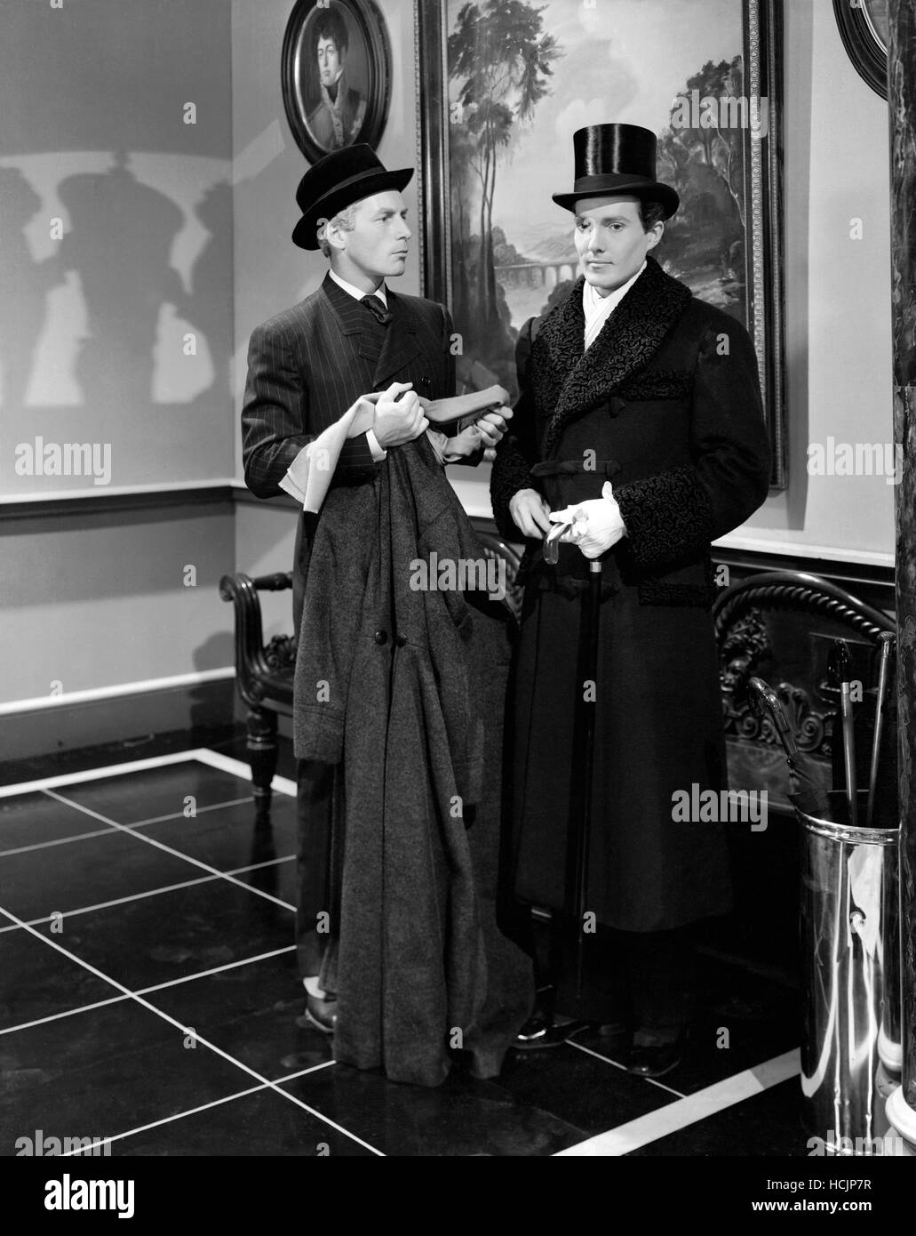 THE PICTURE OF DORIAN GRAY, Lowell Gilmore, Hurd Hatfield, 1945 Stock ...