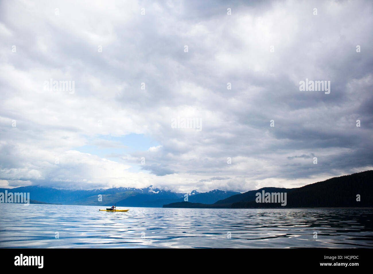 Kayaking from Juneau to Almiralty Island. Alaska Stock Photo - Alamy