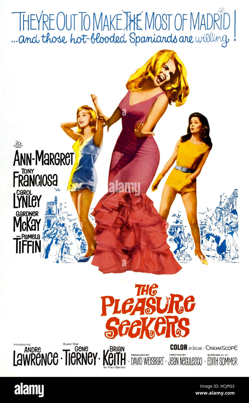 THE PLEASURE SEEKERS, Carol Lynley, Ann-Margret, Pamela Tiffin, 1964 ...