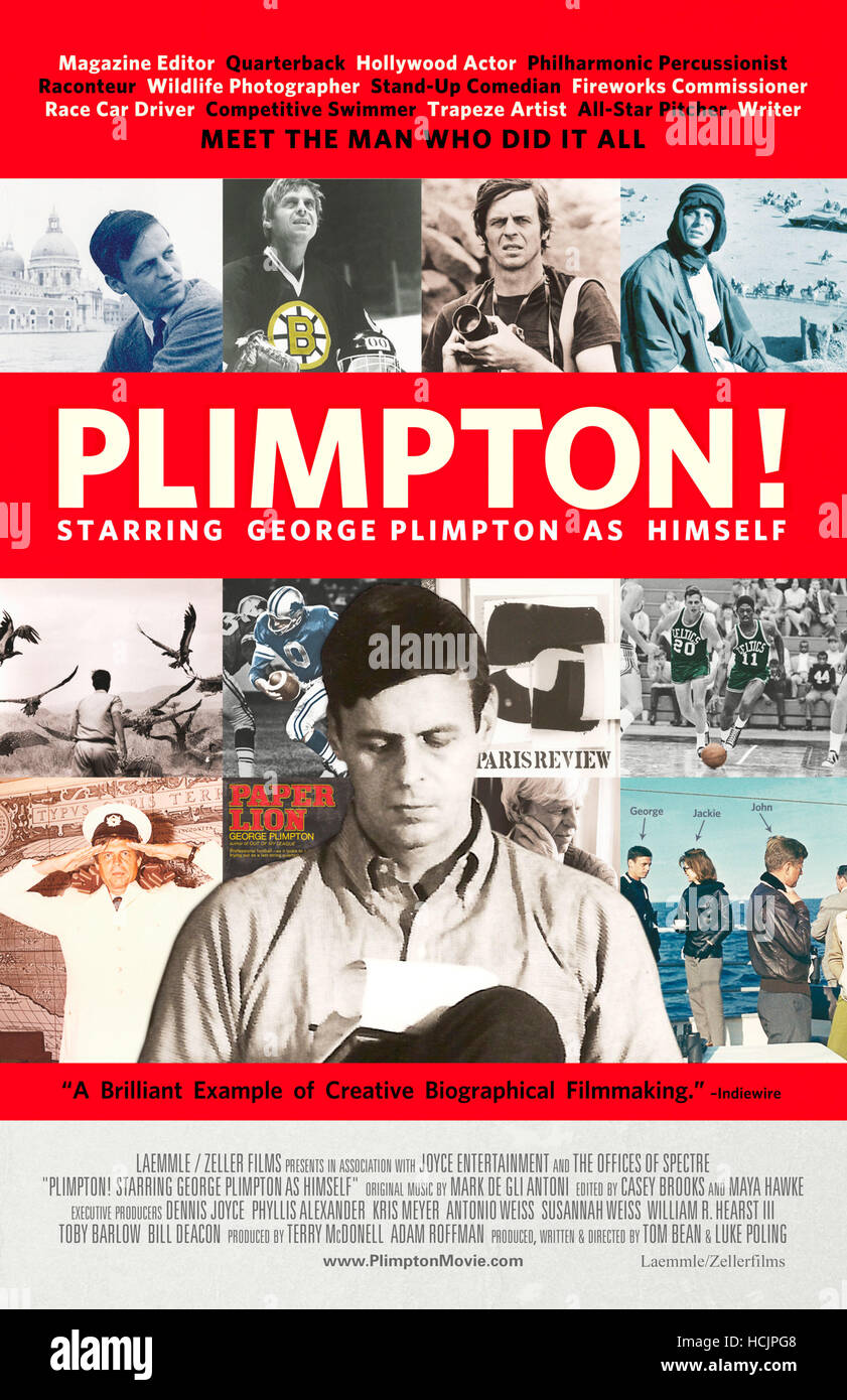 PLIMPTON! STARRING GEORGE PLIMPTON AS HIMSELF, US poster art, George ...
