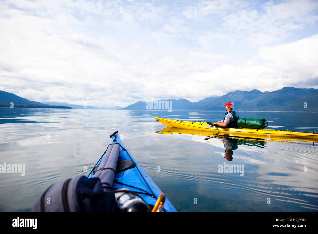 Kayaking from Juneau to Almiralty Island. Alaska Stock Photo - Alamy