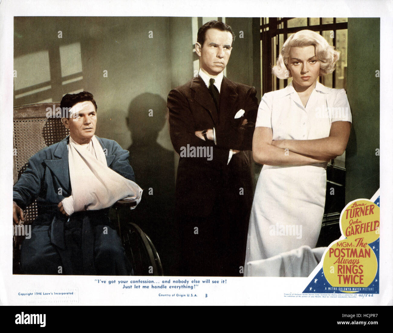 THE POSTMAN ALWAYS RINGS TWICE, John Garfield, Hume Cronyn, Lana Turner ...