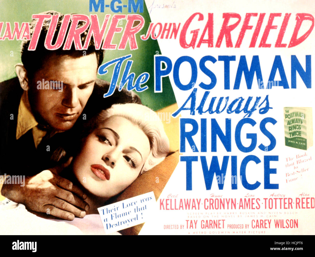 THE POSTMAN ALWAYS RINGS TWICE, from left: John Garfield, Lana Turner ...