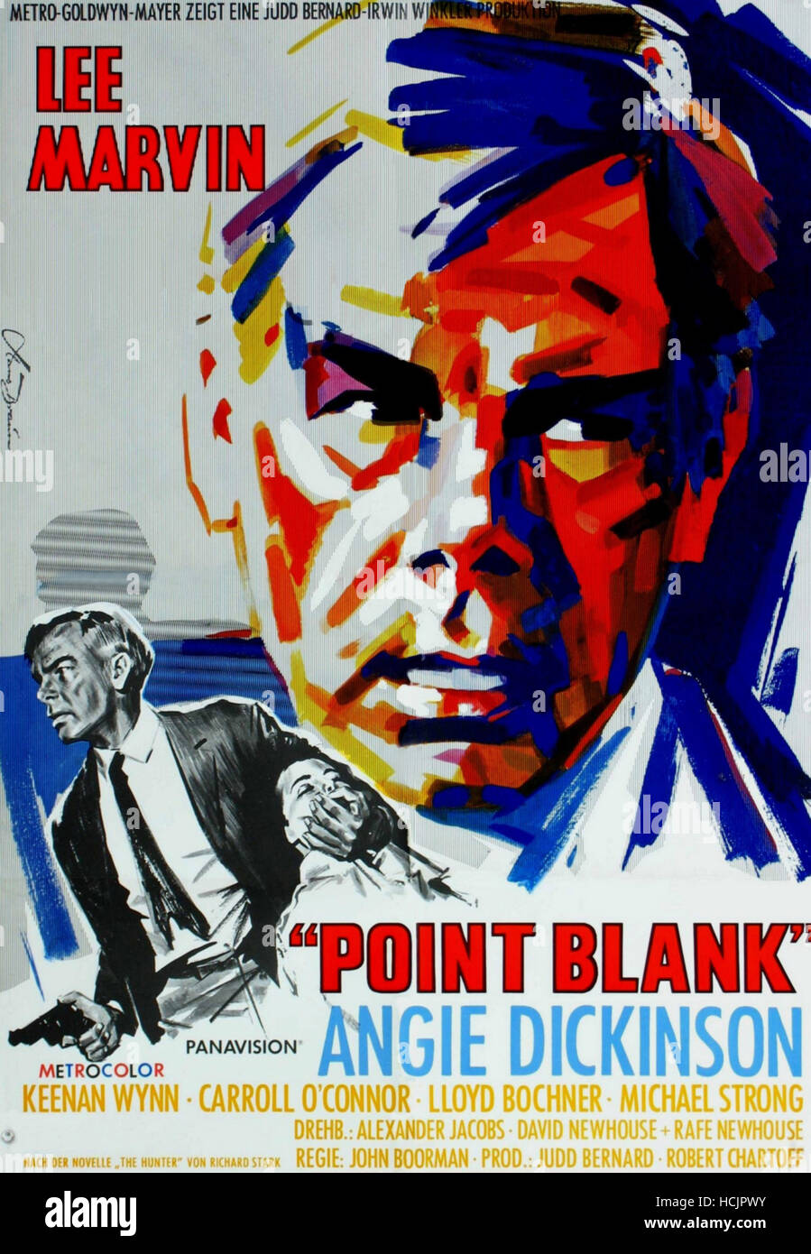 POINT BLANK, Lee Marvin on German poster art, 1967 Stock Photo - Alamy