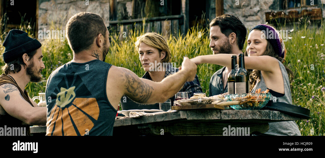 POINT BREAK, from left: Clemens Schick, Matias Varela, Luke Bracey ...