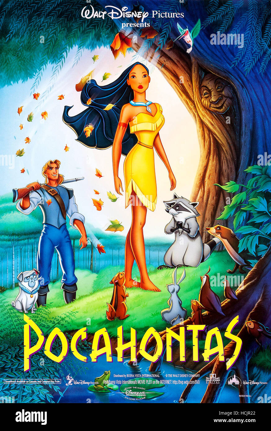 POCAHONTAS, US poster art, l-r: Percy, Capt. John Smith, Pocahontas ...