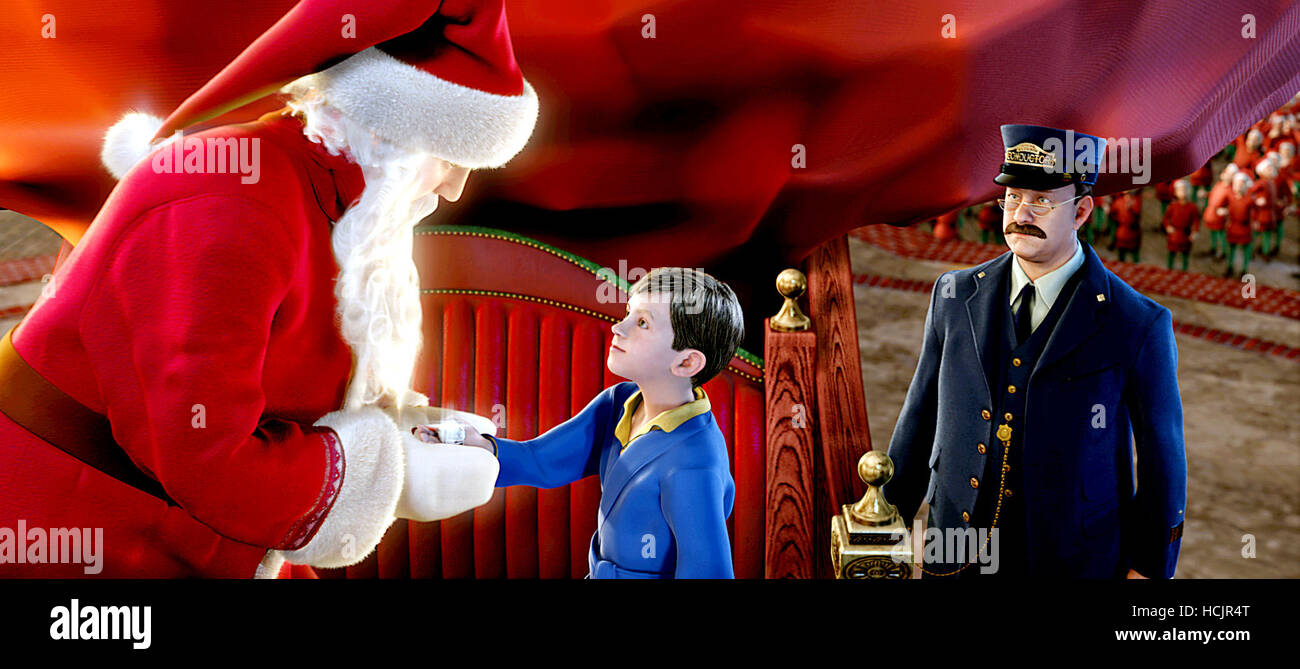 THE POLAR EXPRESS, Santa Claus, Hero Boy, The Conductor, 2004, (c ...