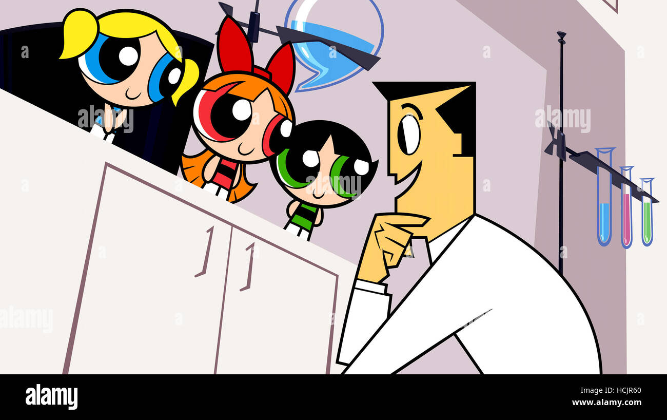 Powerpuff Girls Movie Bubbles Blossom Buttercup Professor Utonium