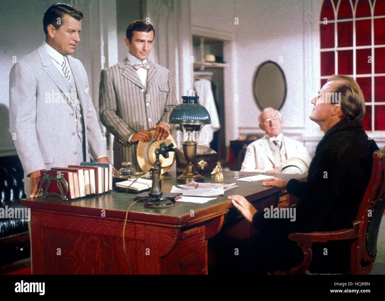 POLLYANNA, from left: Richard Egan, James Drury, Donald Crisp, Karl Malden, 1960 Stock Photo - Alamy