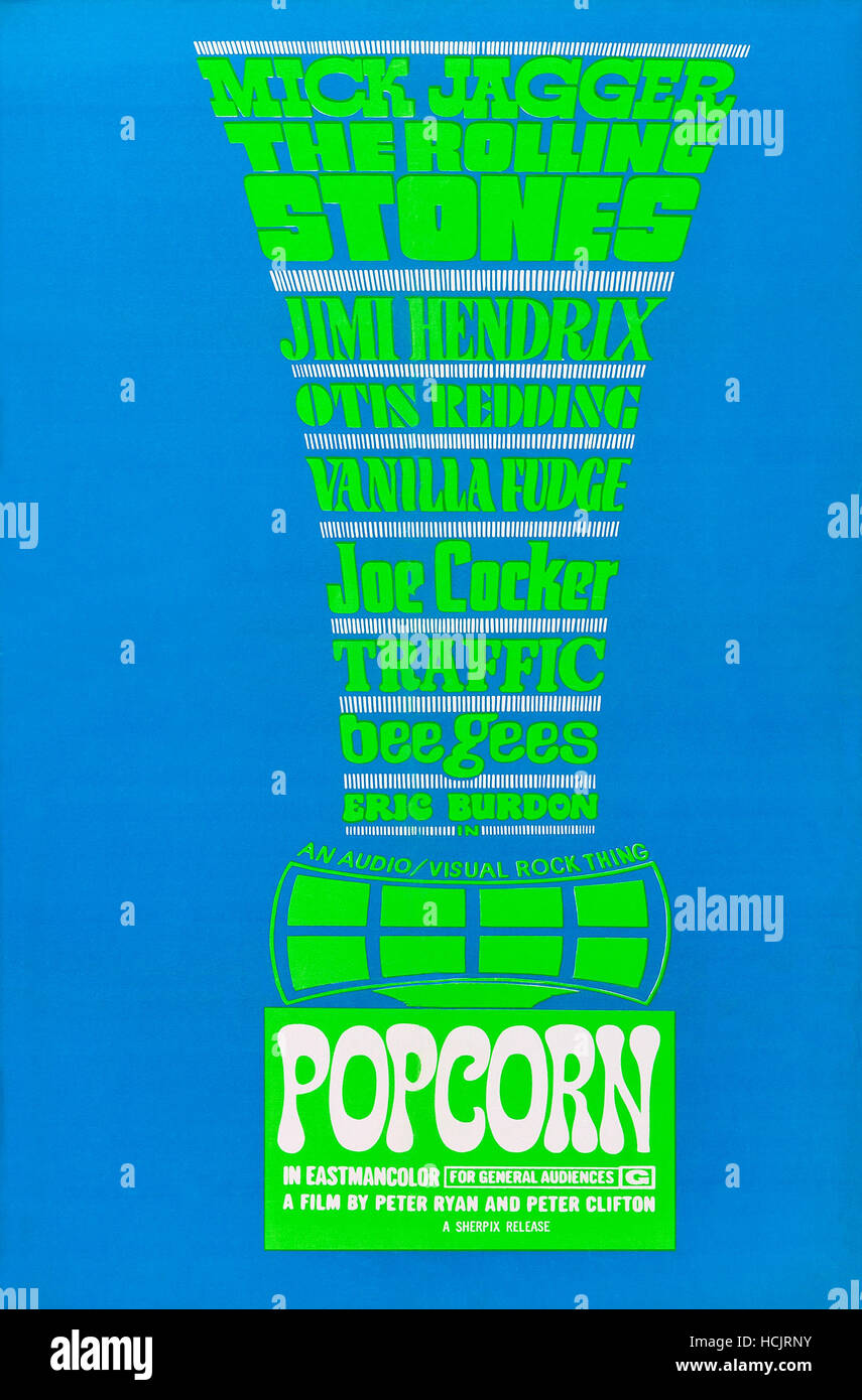 POPCORN, US poster art, 1969 Stock Photo - Alamy
