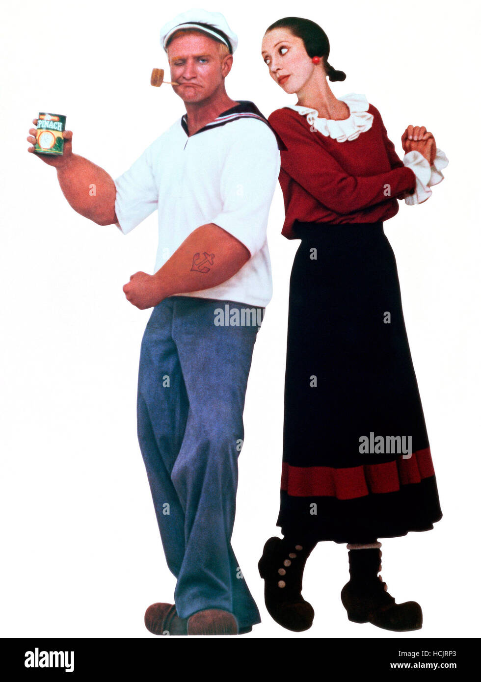 POPEYE, from left: Robin Williams as Popeye, Shelley Duvall as Olive ...
