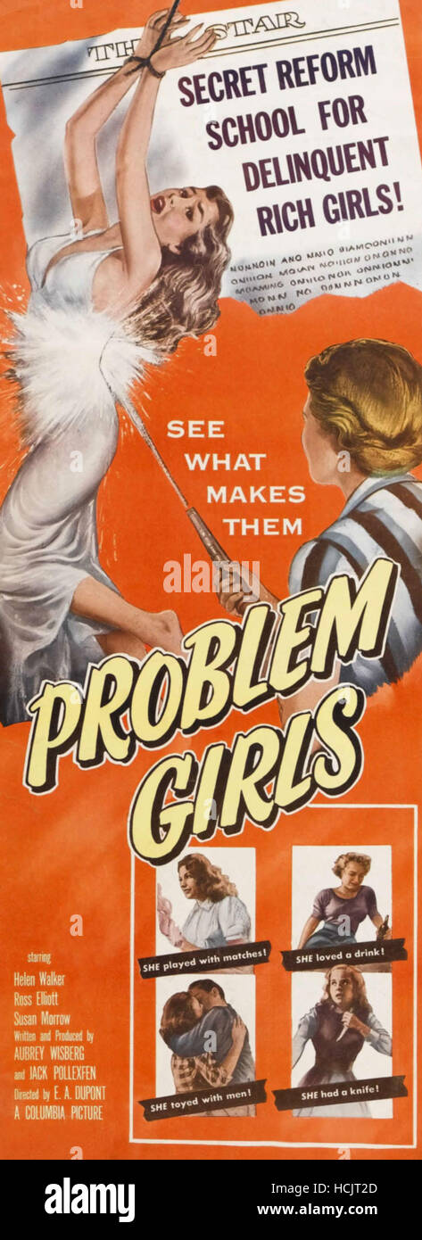 PROBLEM GIRLS, l-r: Susan Morrow, Joyce Jameson on poster art, 1953 ...