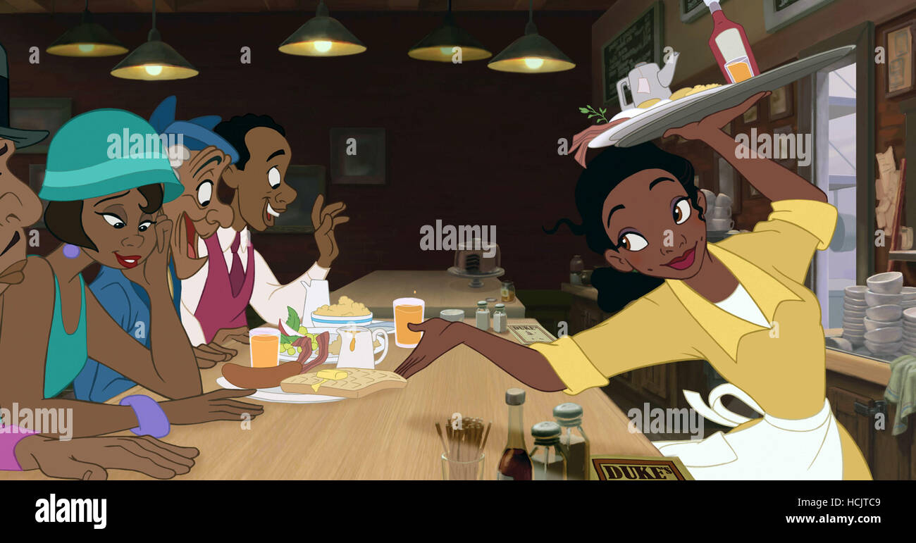THE PRINCESS AND THE FROG, Princess Tiana (right, voice: Anika Noni ...
