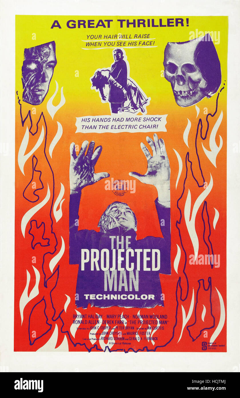 THE PROJECTED MAN, US poster art, 1966 Stock Photo - Alamy