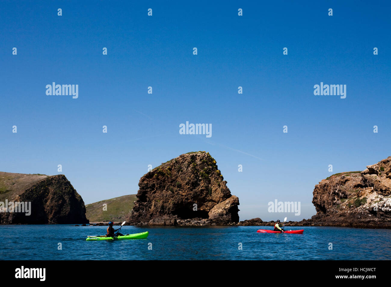 CHANNEL ISLANDS NATIONAL PARK, CA, USA. David Hanson enjoys sea ...