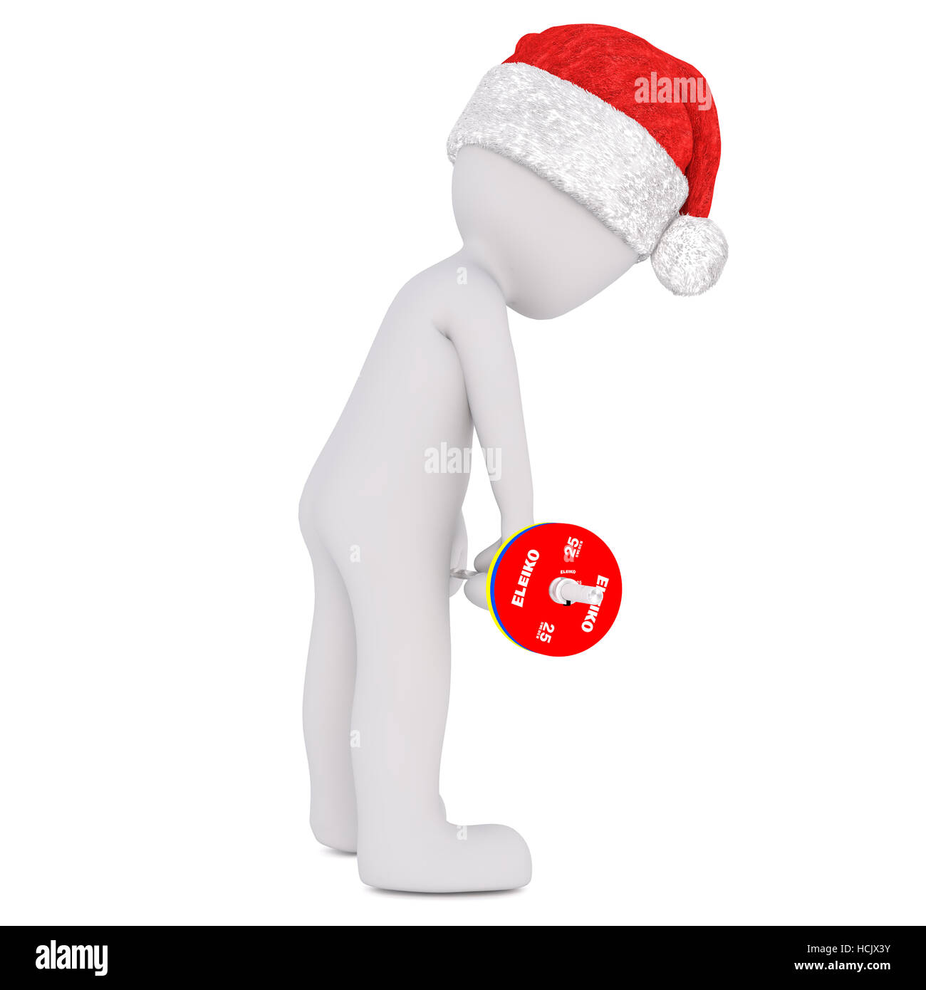 Man exercises in gym Cut Out Stock Images & Pictures - Alamy