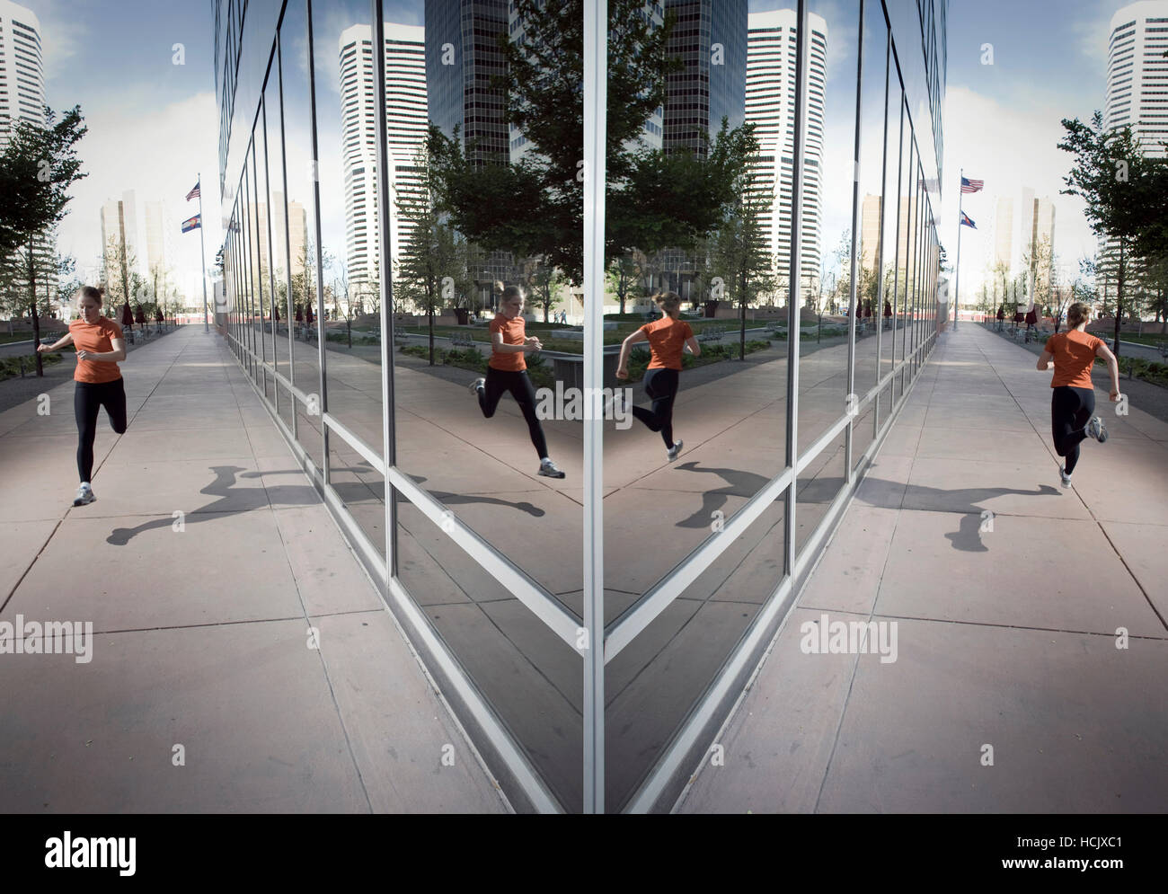 Double mirror hi-res stock photography and images - Alamy