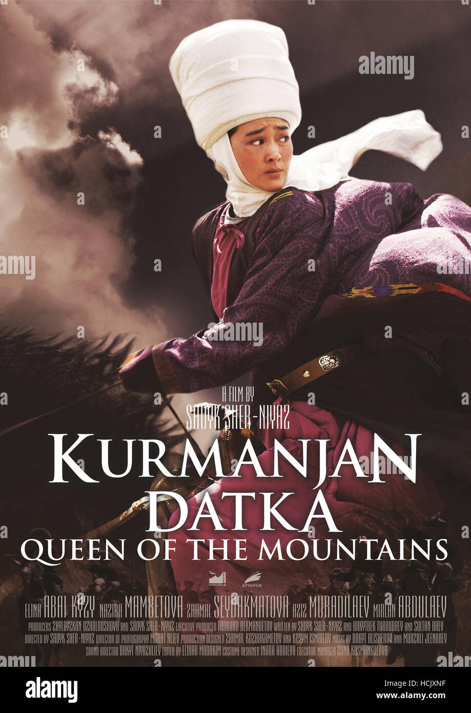 QUEEN OF THE MOUNTAINS, (aka KURMANJAN DATKA), poster art, Elina Abai ...