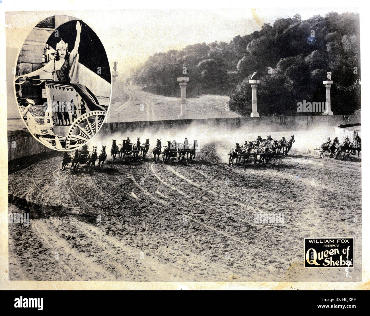 QUEEN OF SHEBA, lobbycard, Betty Blythe (inset), 1921 Stock Photo - Alamy