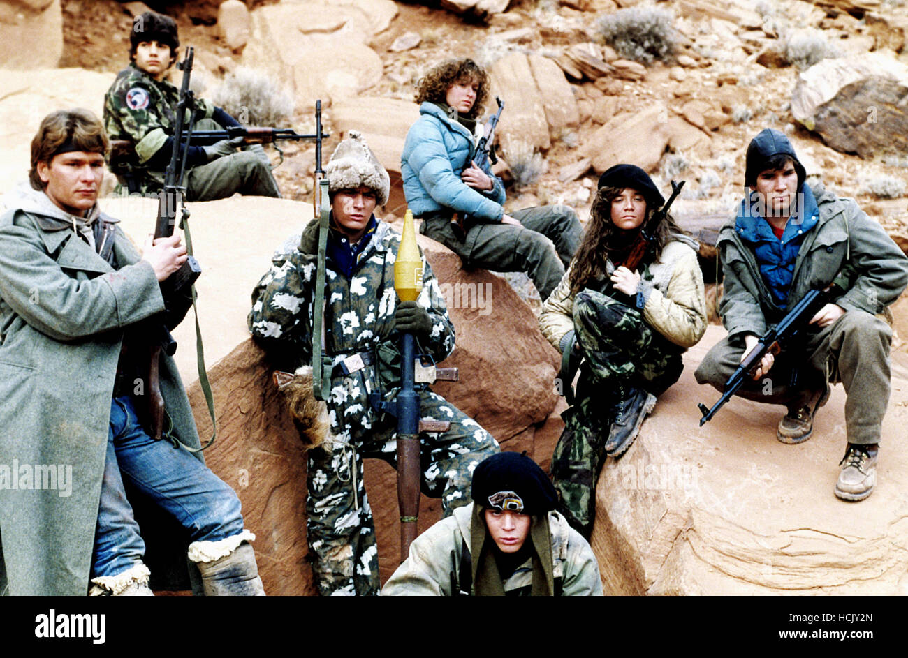 RED DAWN, Patrick Swayze, Darren Dalton, Charlie Sheen, C. Thomas ...