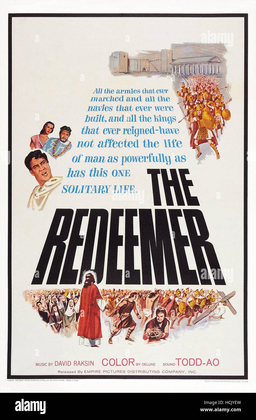 THE REDEEMER, bottom left: Antonio Vilar (as Pontius Pilate), poster ...