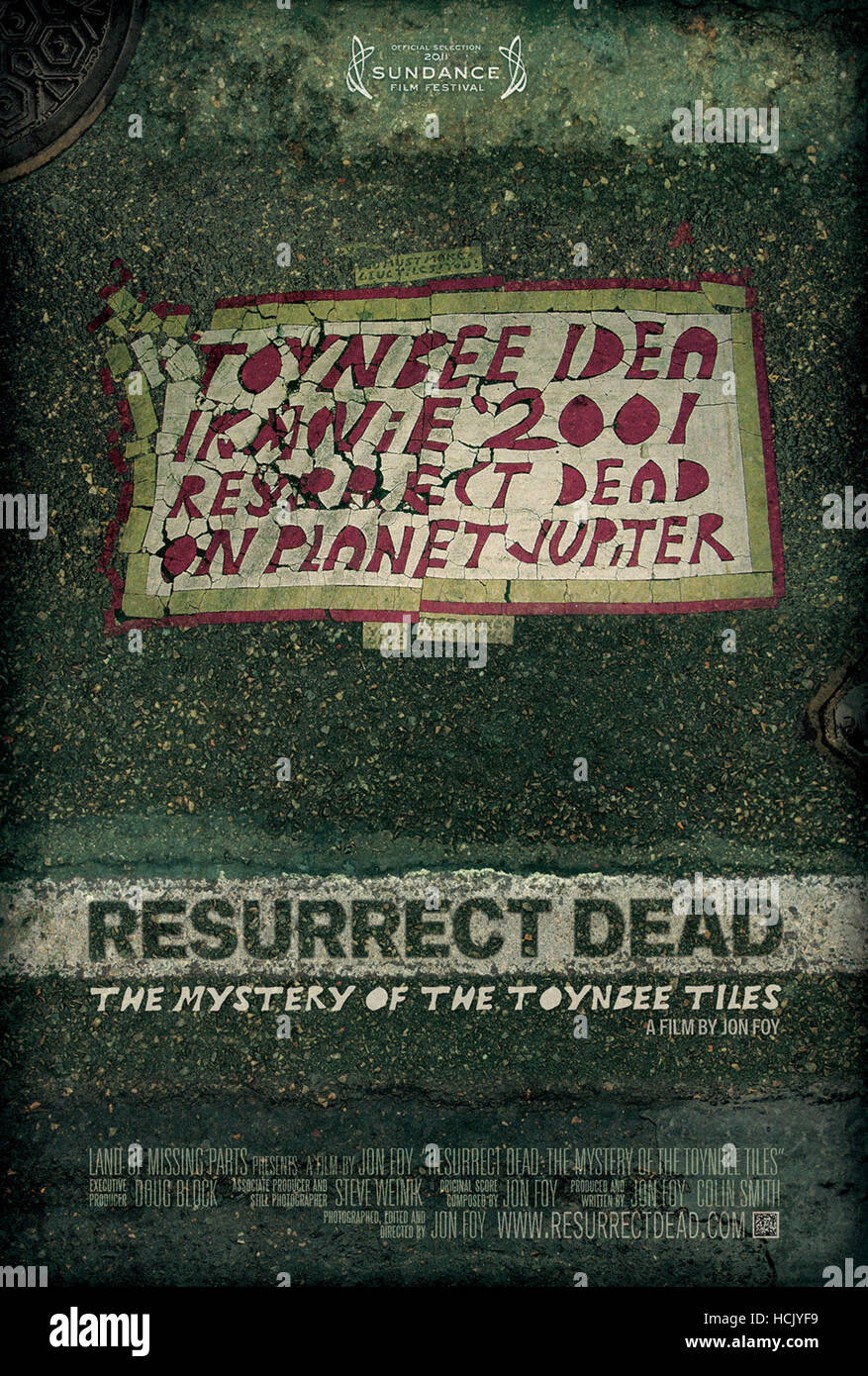 RESURRECT DEAD: THE MYSTERY OF THE TOYNBEE TILES, US poster art, 2011 ...