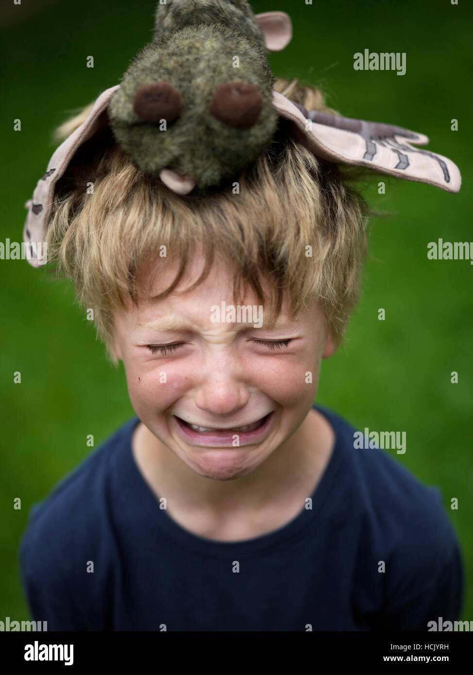 Crying with stuffed animal hi-res stock photography and images - Alamy