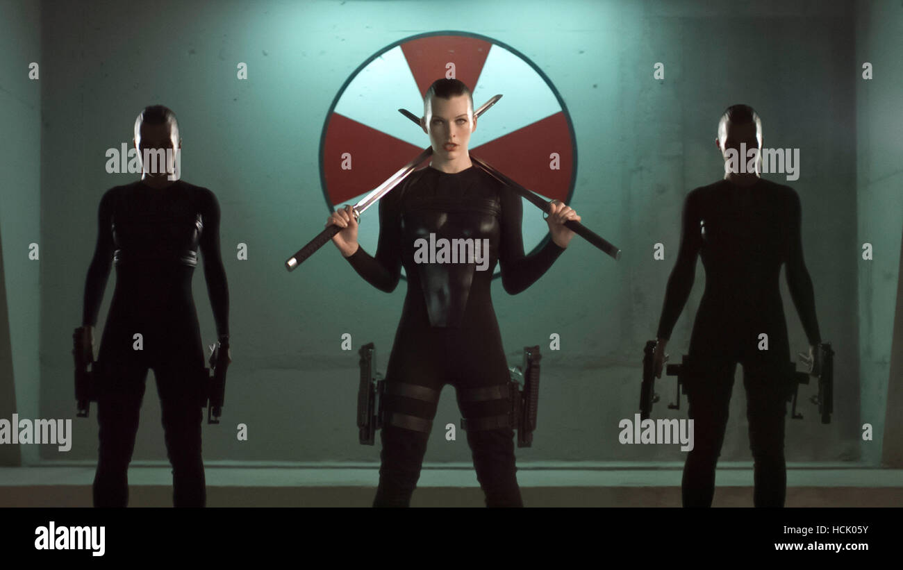 RESIDENT EVIL: AFTERLIFE, Milla Jovovich (center), 2010. Mr. X VFX ...