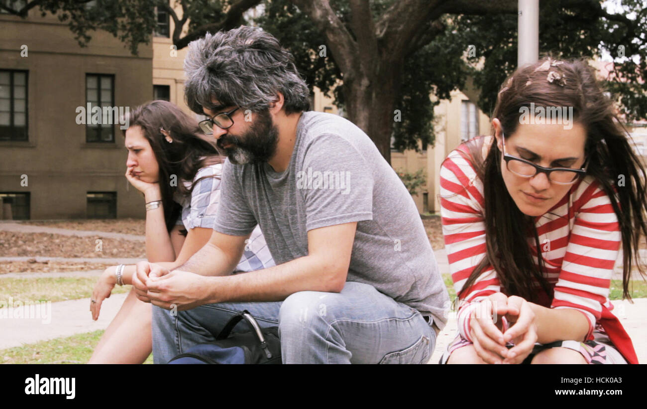 RED FLAG, l-r: Caroline White, Onur Tukel, Jennifer Prediger, 2012, ph ...