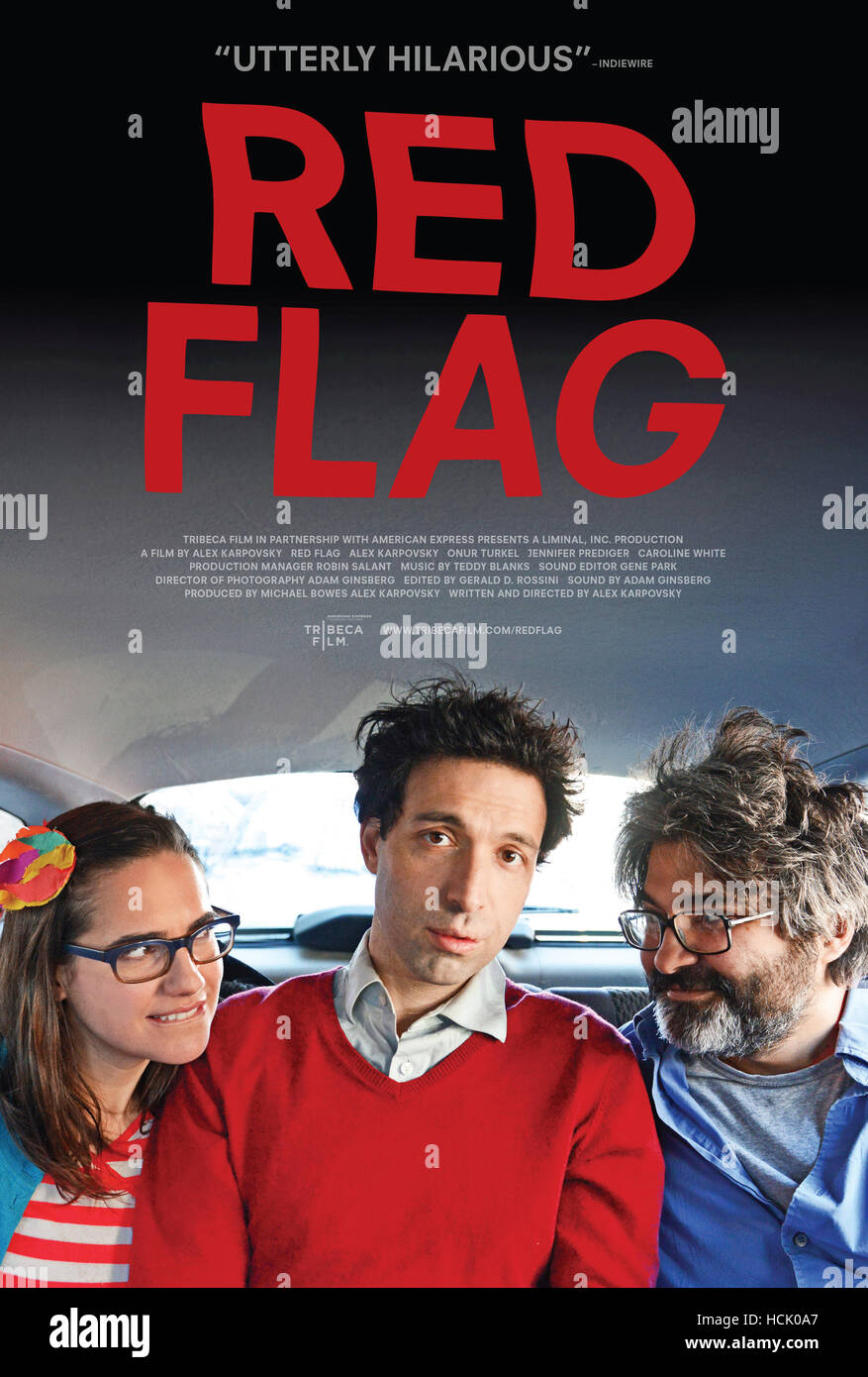 RED FLAG, US poster art, from left: Jennifer Prediger, Alex Karpovsky ...