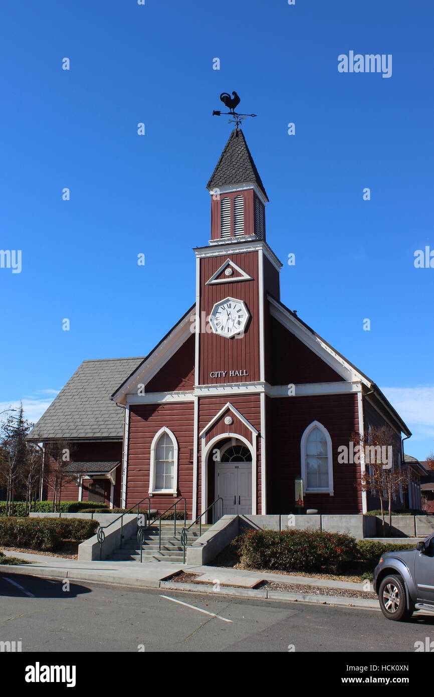 Novato City Hall, formerly Presbyterian Church built in 1896 in Novato ...