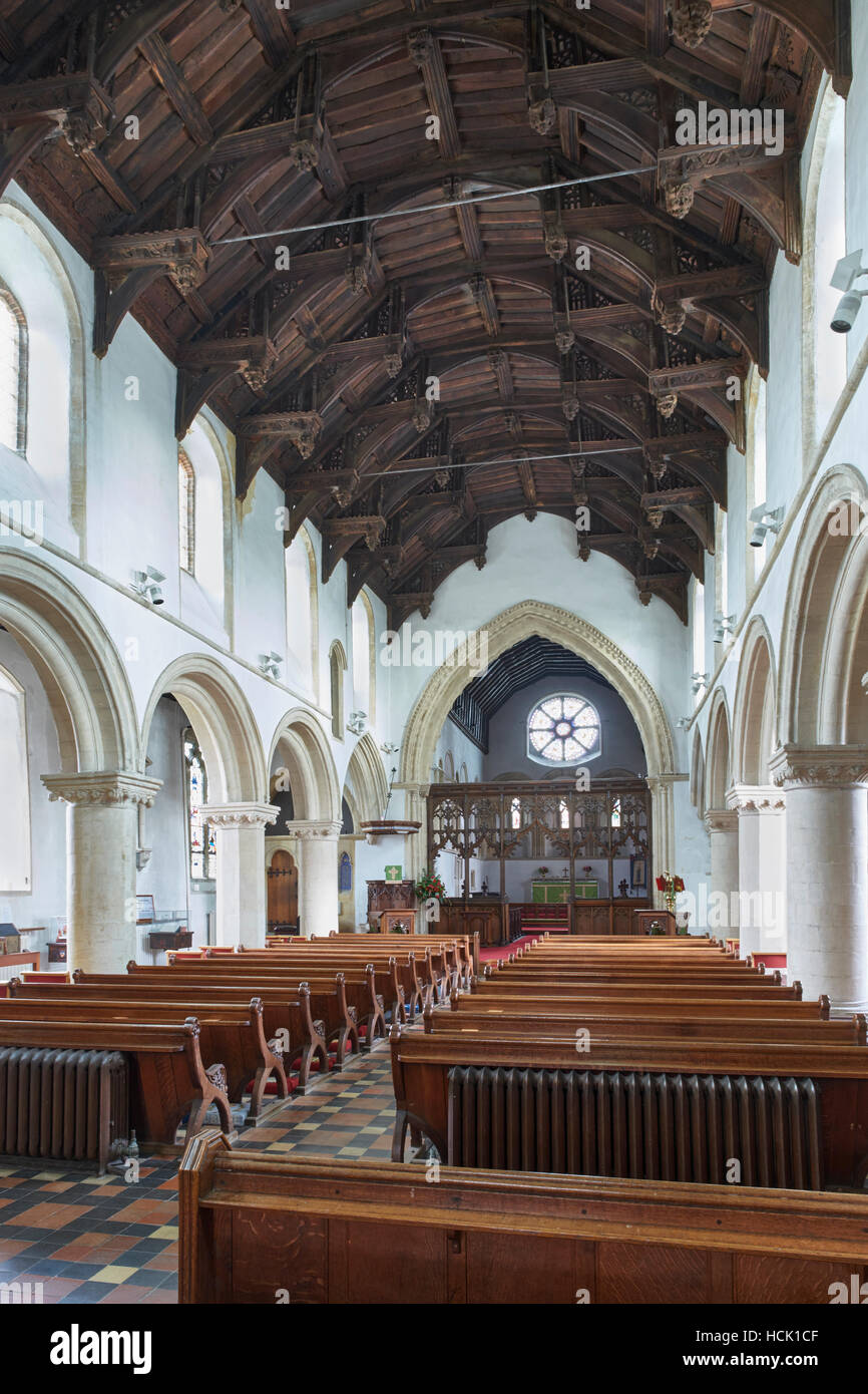 Castle Hedingham Church, Essex. The church of St. Nicholas has a late ...