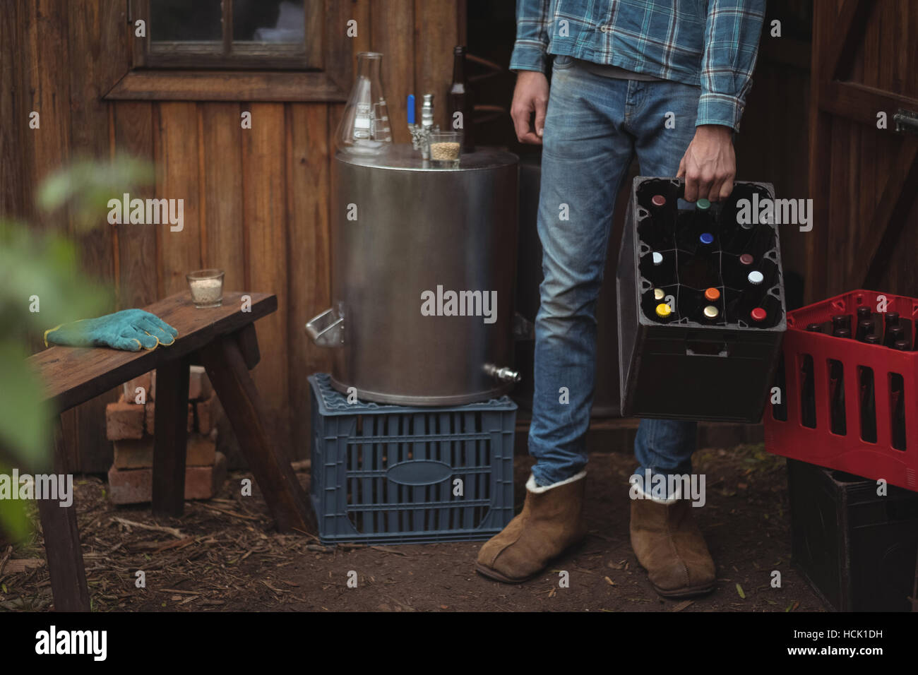 Man holding bottle beer in hi-res stock photography and images - Alamy