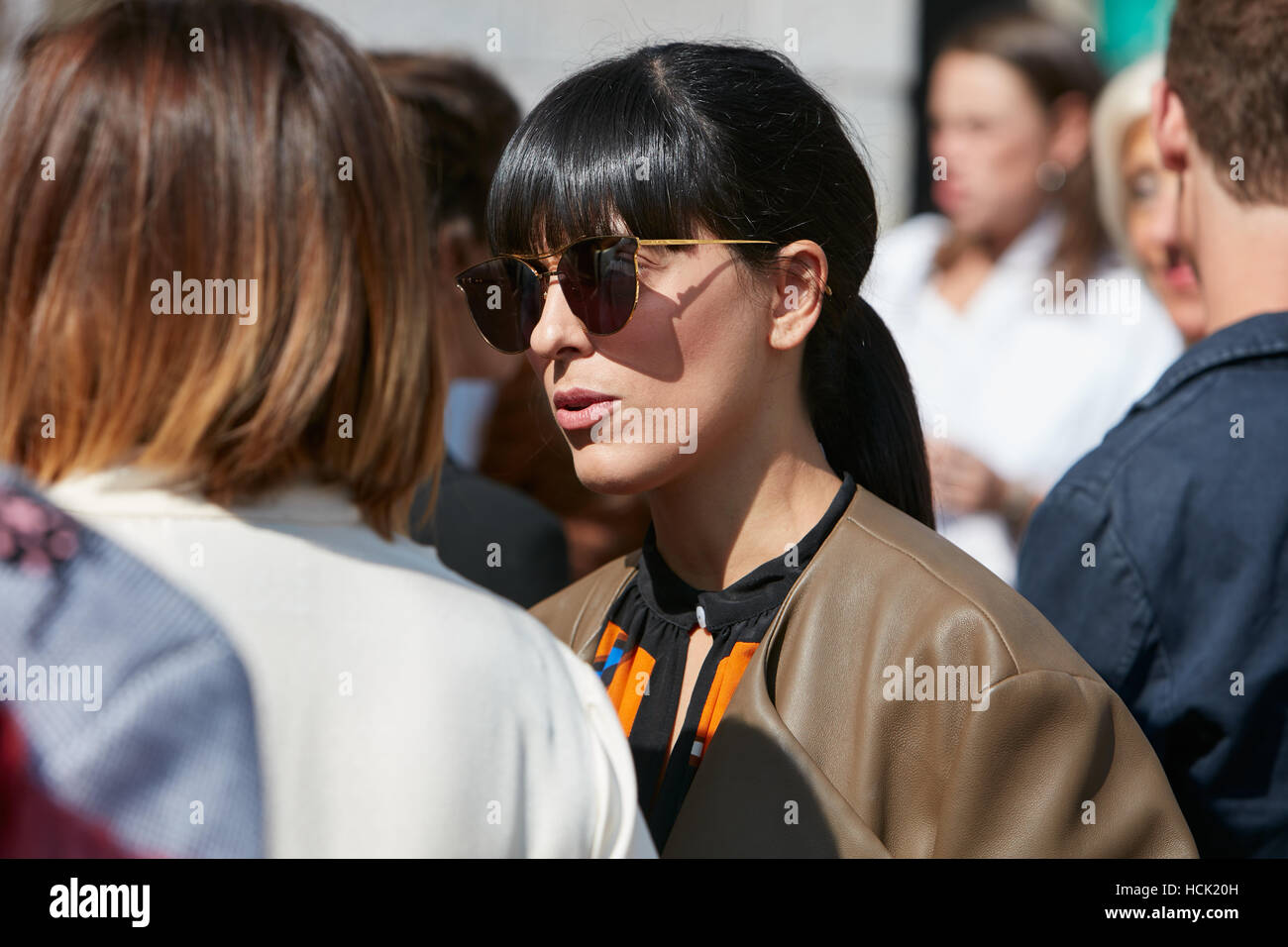 Laura Comolli before Stella Jean fashion show, Milan Fashion Week ...