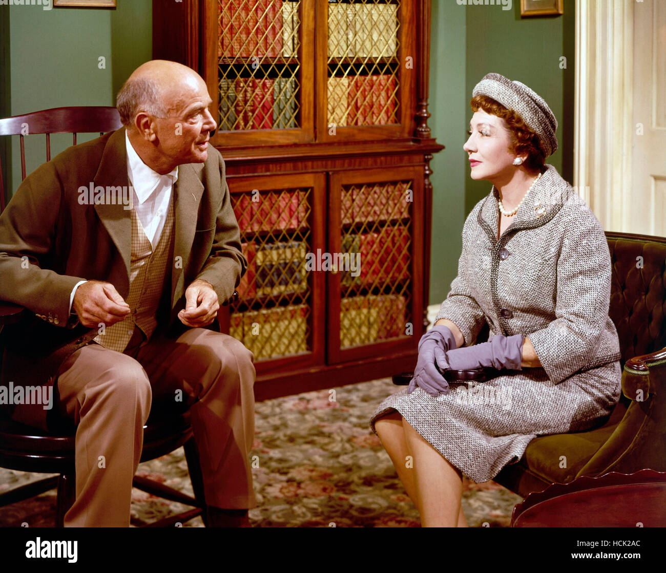 PARRISH, from left: Dean Jagger, Claudette Colbert, 1961 Stock Photo ...