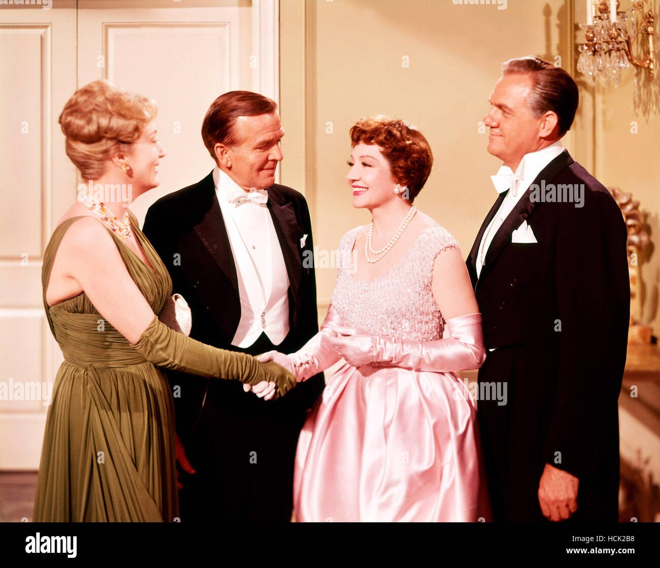 PARRISH, from left: Irene Windust, Hayden Rorke, Claudette Colbert ...