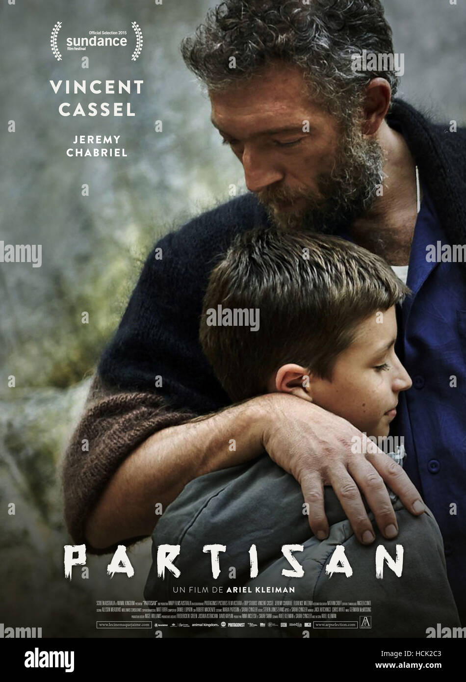 PARTISAN, French poster art, from top: Vincent Cassel, Jeremy Chabriel ...