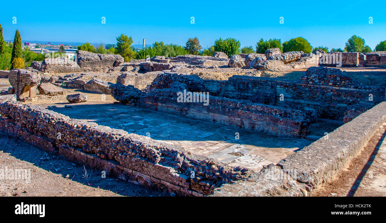 Italica Roman ruins in Seville. Andalucia. Spain Stock Photo - Alamy