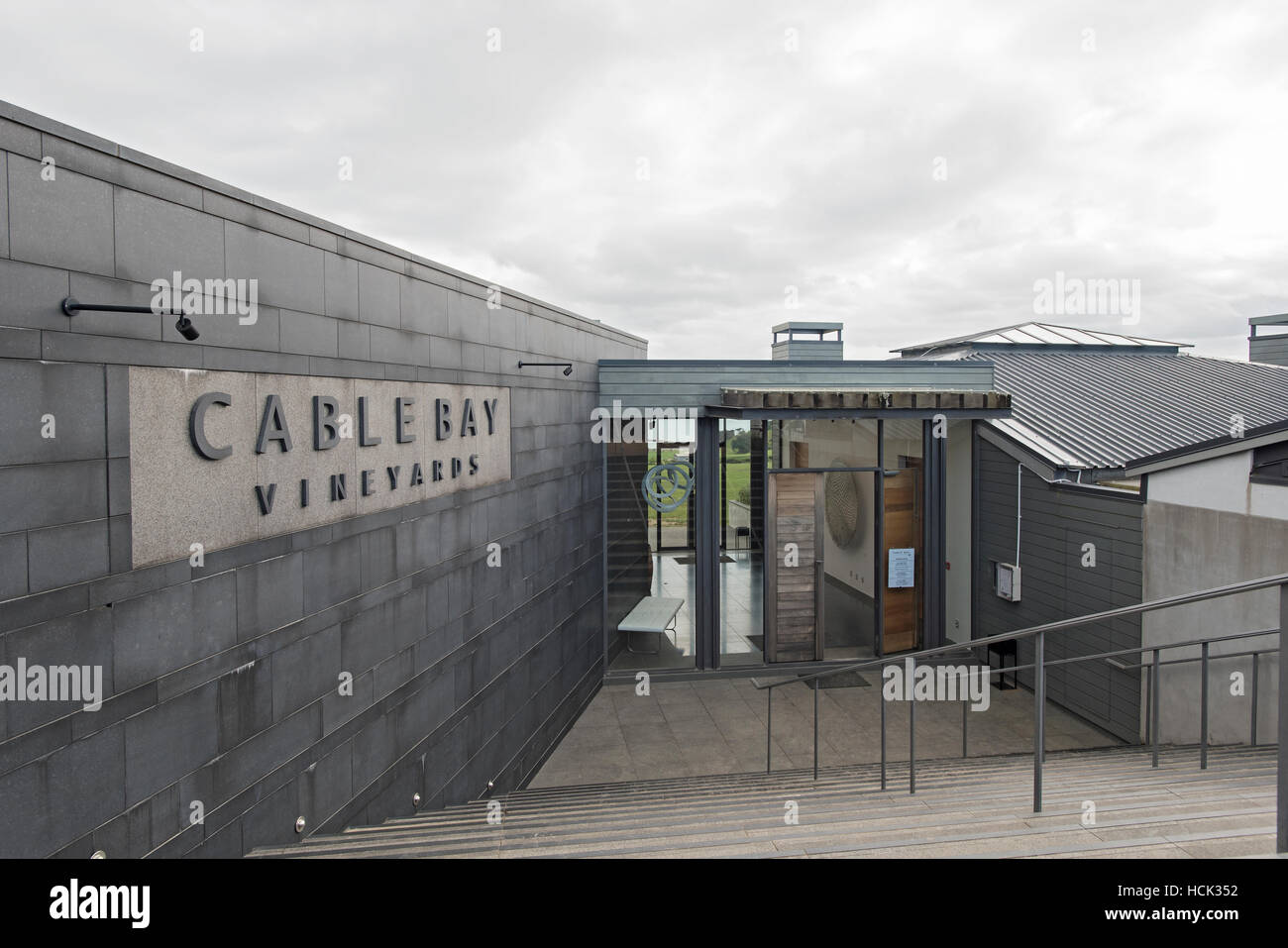 Cable Bay Vineyards; Waiheke Island, New Zealand Stock Photo - Alamy