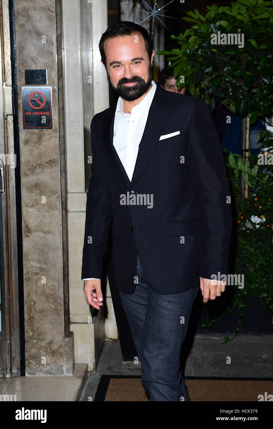 Evgeny Lebedev attending the Evening Standard Film Awards at Claridge's ...
