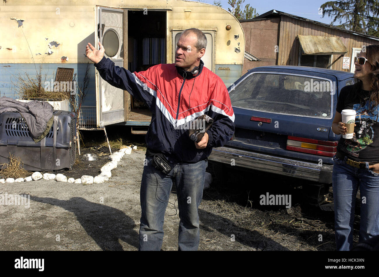 POSTAL, director Uwe Boll (left), on set, 2007. ©Vivendi Visual ...