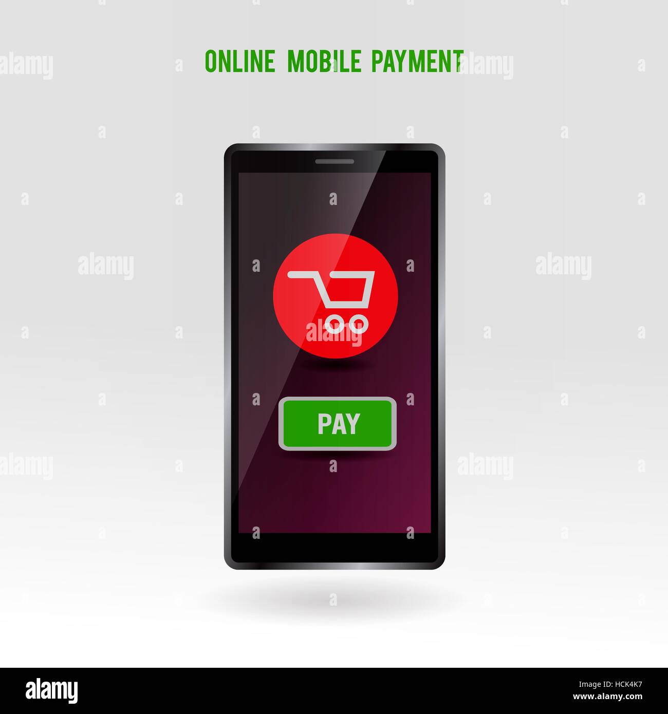 Buying online phone Stock Vector Images - Alamy