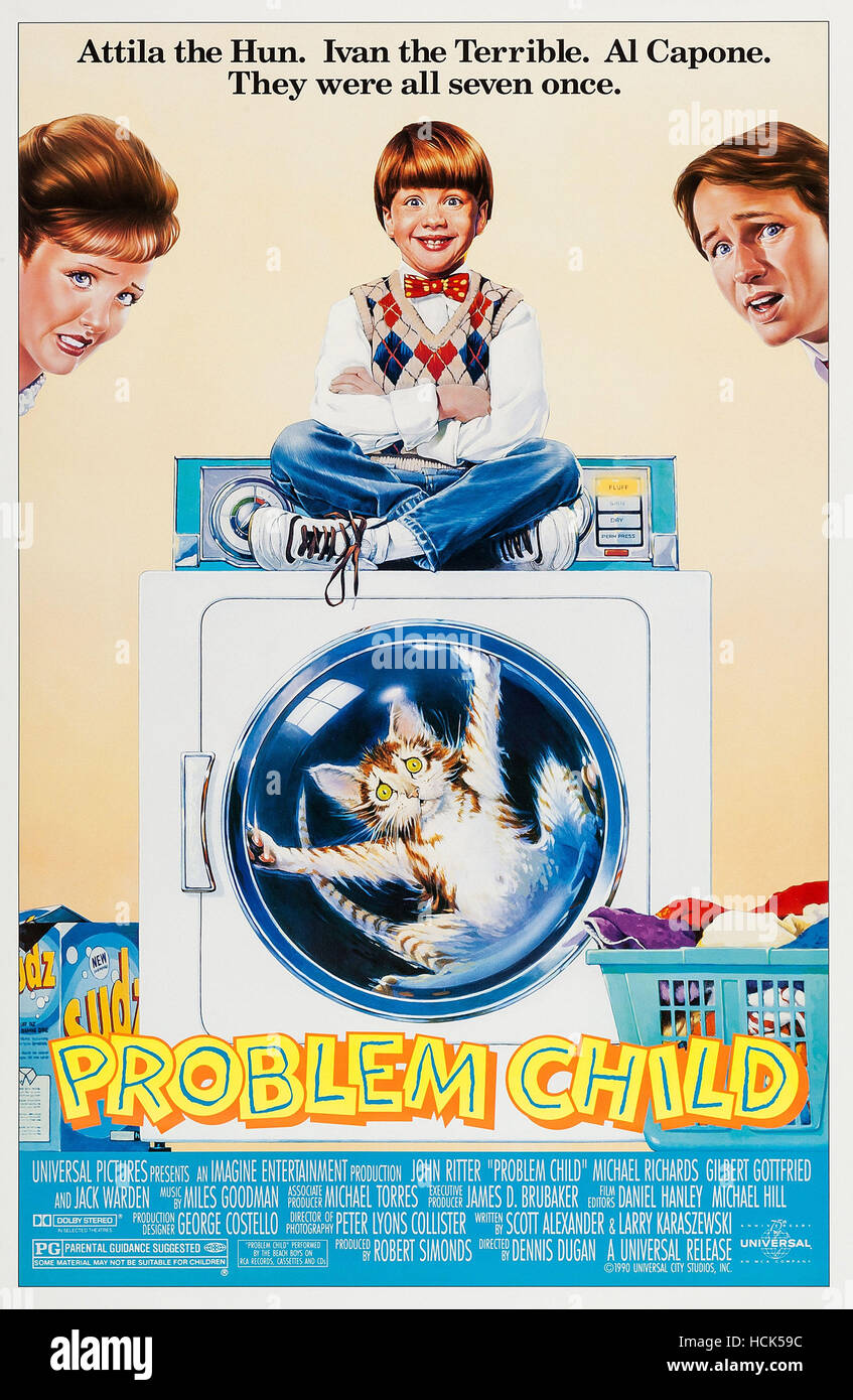 PROBLEM CHILD, US poster, from left: Amy Yasbeck, Michael Oliver, John ...
