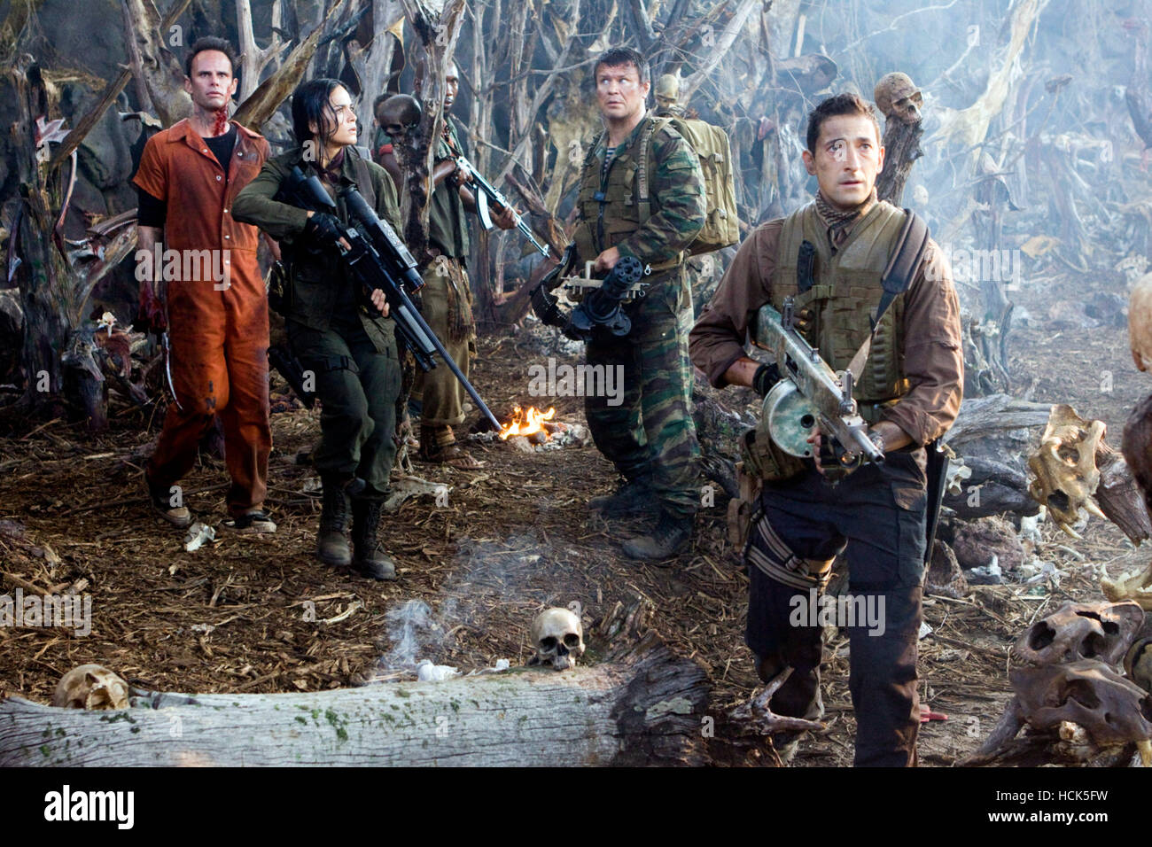 PREDATORS, from left: Walton Goggins, Alice Braga, Mahershalalhashbaz ...