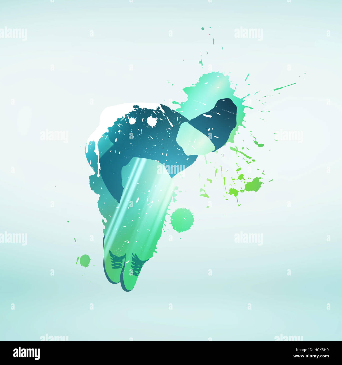 Female rap silhouette hi-res stock photography and images - Alamy