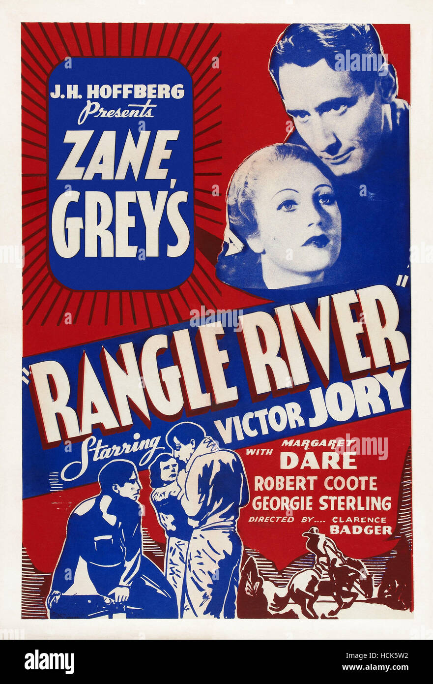 RANGLE RIVER, US poster art, top from left: Margaret Dare, Victor Jory ...