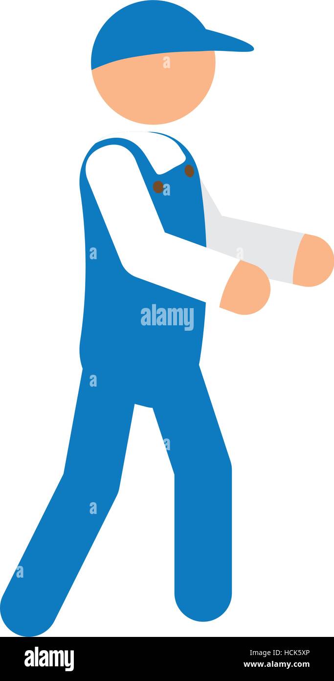 Courier delivery man Stock Vector Image & Art - Alamy