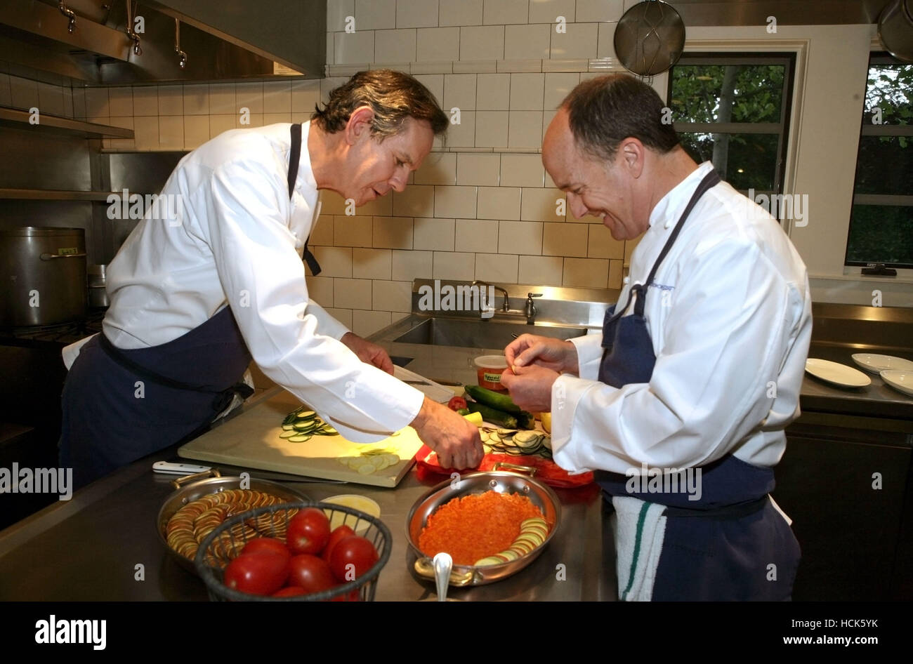 RATATOUILLE, chef Thomas Keller, producer Brad Lewis, on set, 2007 ...